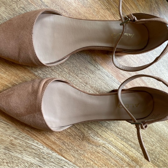 Aldo | Shoes | Aldo Suede Leather Square Kitten Heals | Poshmark